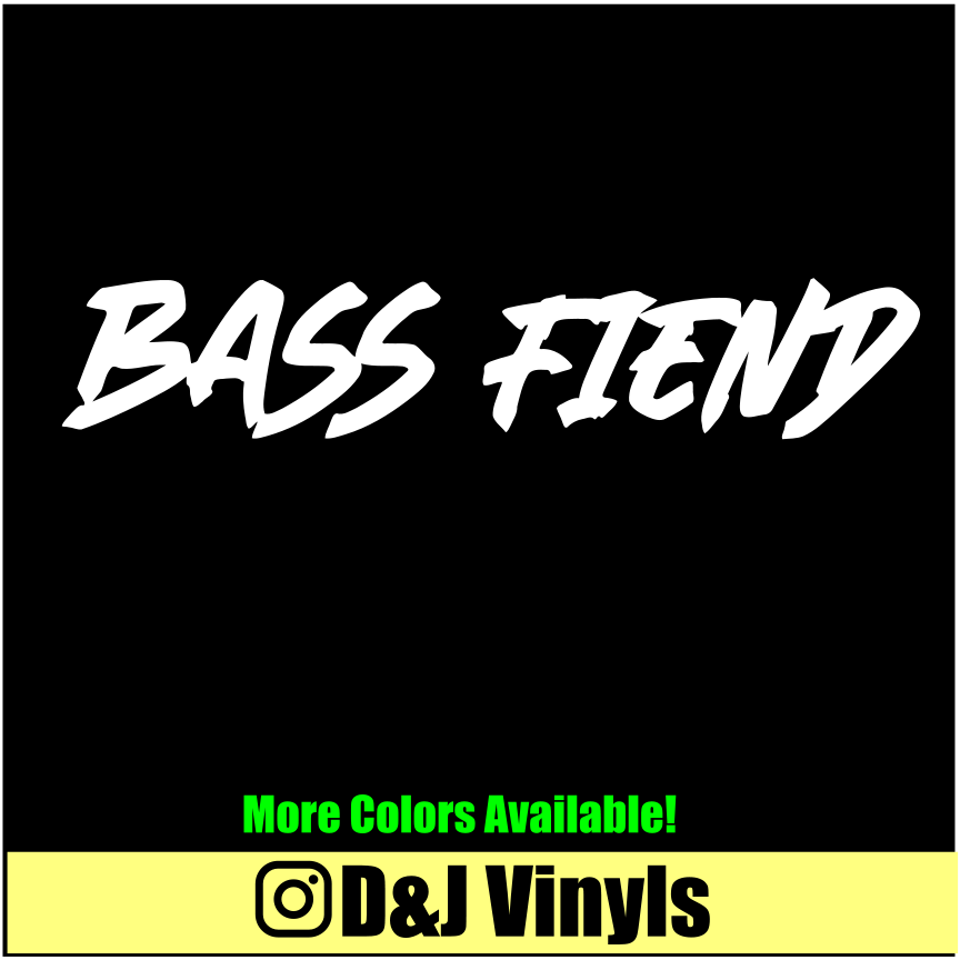 Bass FIEND Car Audio Stereo Subwoofer Vinyl Decal Sticker | eBay