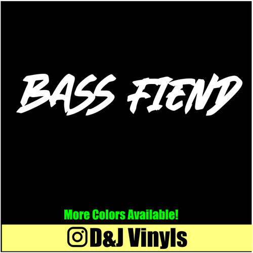 Bass FIEND Car Audio Stereo Subwoofer Vinyl Decal Sticker | eBay