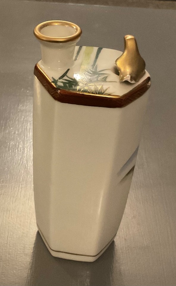 Gorgeous VINTAGE Whistling Bird Sake Bottle KUTANI Collection Made in ...