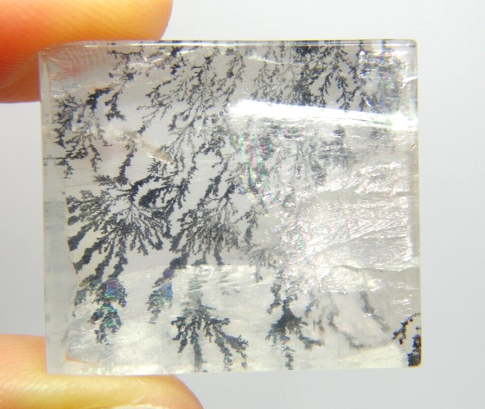 IP4 Dendrite Quartz 55.52ct 27x24x8mm Rectangular picture stone garden ...