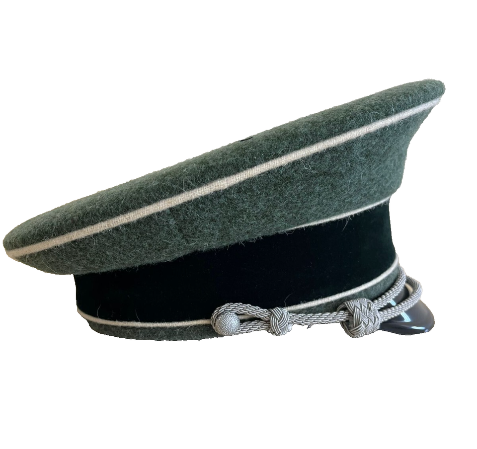Reproduction WW2 German Army Officer Visor Cap - Field Grey- All Sizes ...