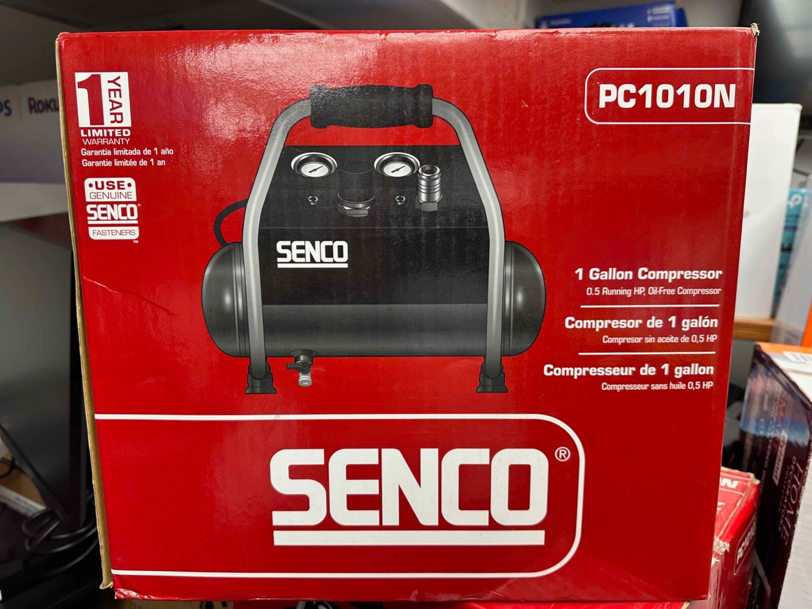 SENCO+PC1010N+1+Gal+1%2F2+HP+Portable+Pancake+Electric+Air+Compressor ...