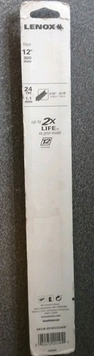 LENOX 20145-V224HE Hacksaw Blade,12In,24TPI,PK10,Bi-Metal | eBay