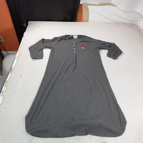 Kittens Nightgown Womens Large Cardinal Bird Dress Modest Henley ...
