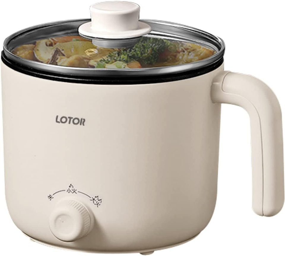 Electric Hot Pot,1.2 Liter Electric Cooker, Rapid Noodles Cooker，Shabu ...