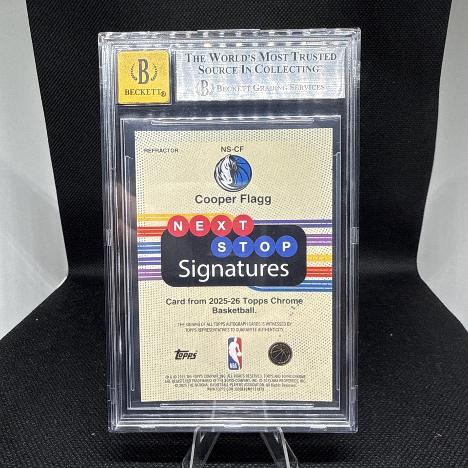 2025-26 Topps Chrome - Next Stop Signatures Cooper Flagg #NS-CF ...