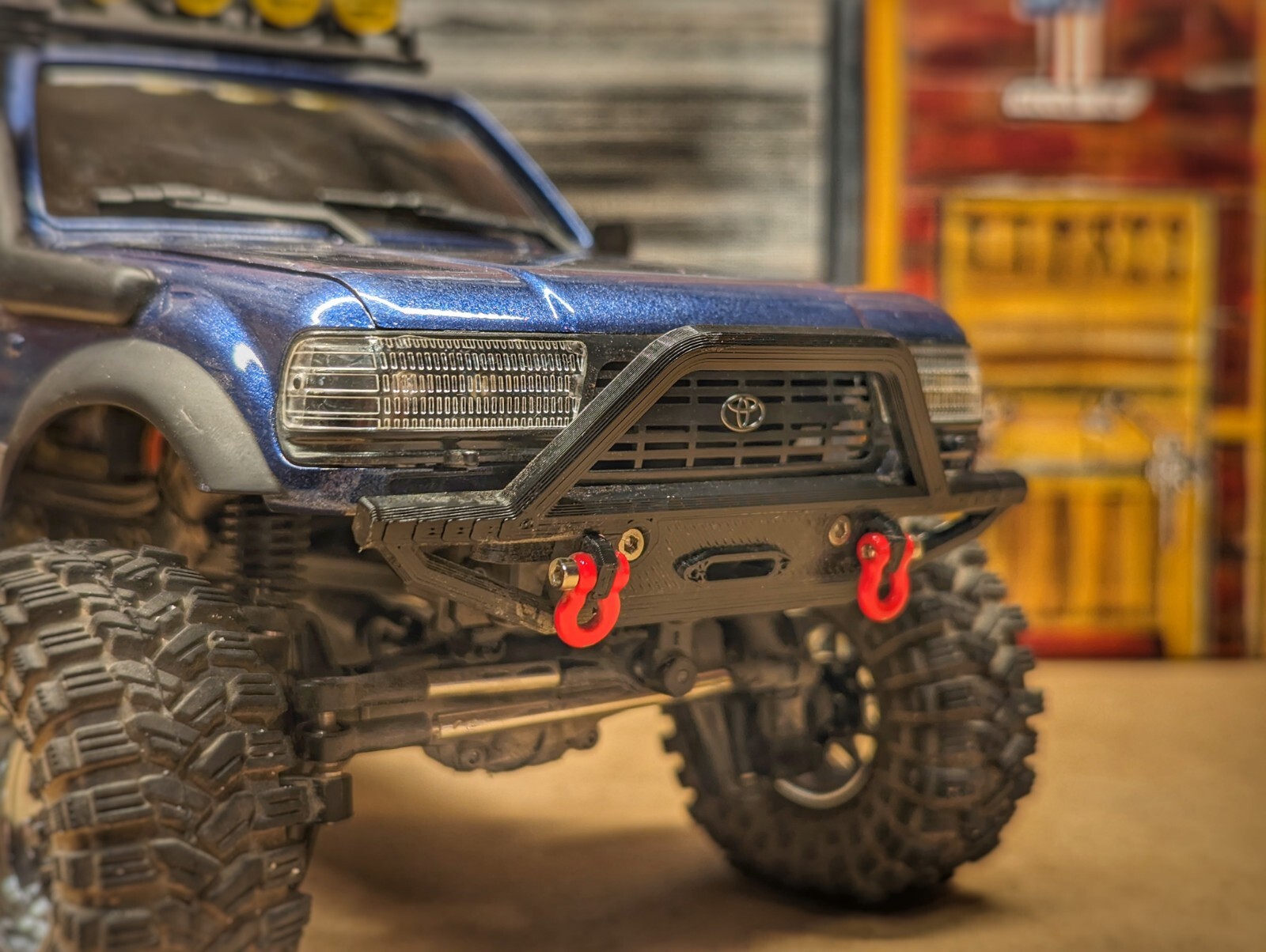 FCX18 LC80 Ultra High Clearance Front Bumper Kit 3 Styles Full Kit 1/18 ...