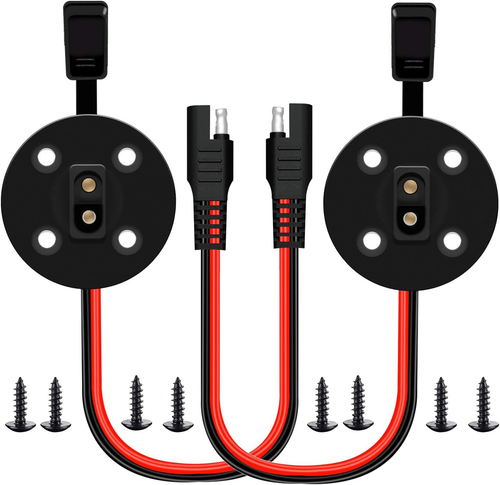 12AWG SAE Solar Power Socket Sidewall Port,[2 Pack] Weatherproof SAE ...