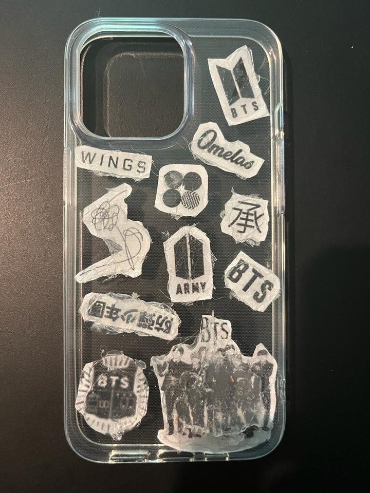 BTS Design on Clear Phone Case for Armys | eBay
