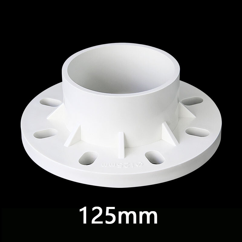 PVC Floor Flange Pipe Fitting White Wall Mount Fittings Solvent Weld ...