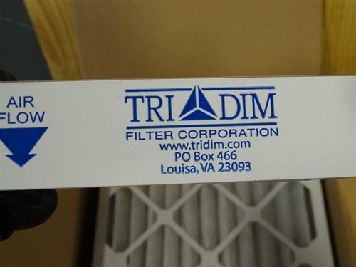 (6) Tri Dim Filter Corporation Tri-Pleat Filter 16x25x2, ES 40 | eBay