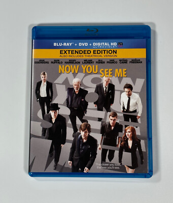 Now You See Me (Extended Edition) Blu-Ray & DVD - 2013 - Pre-Owned ...