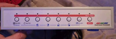 Speco 4 Channel Color Quad RQS5C UNTESTED | eBay