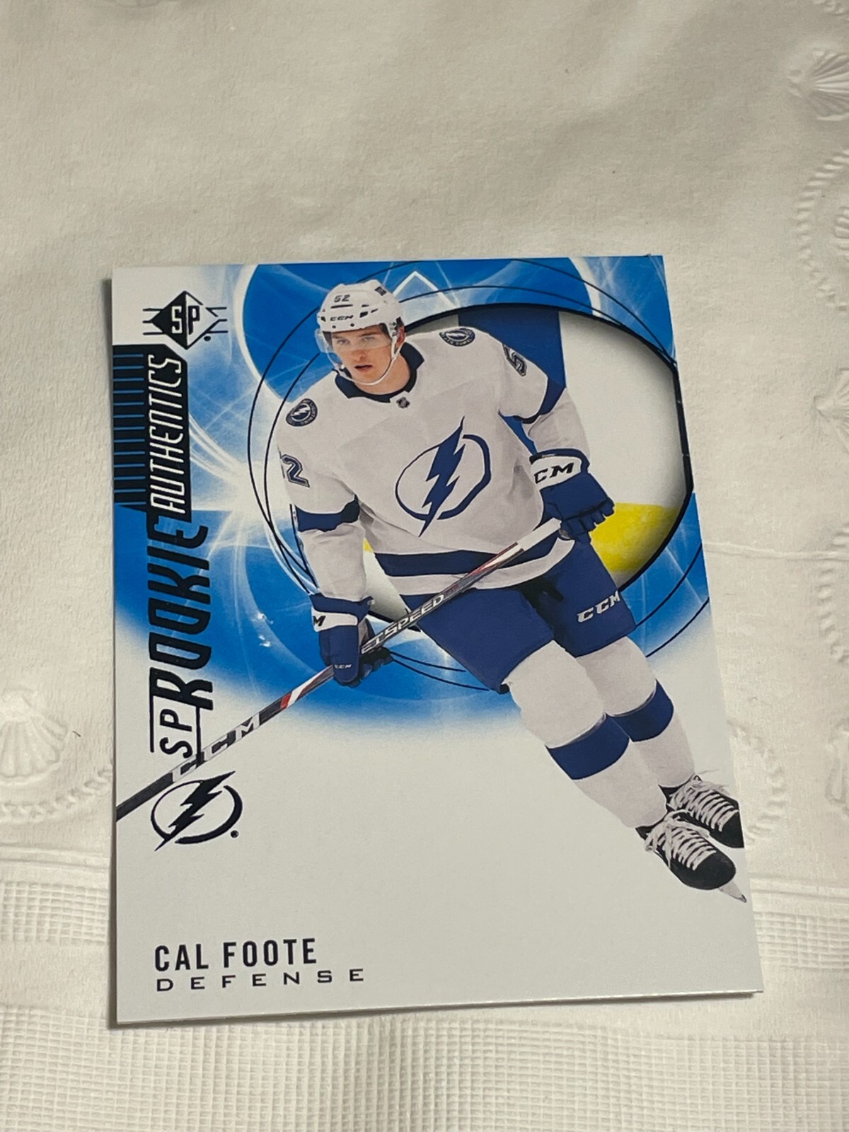 Cal Foote 2020-21 Upper Deck SP ROOKIE AUTHENTICS BLUE PARALLEL #115 ...