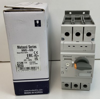 LS Electric Manual Motor Starter Metasol Series MMS-63S (22-32A) NEW | eBay