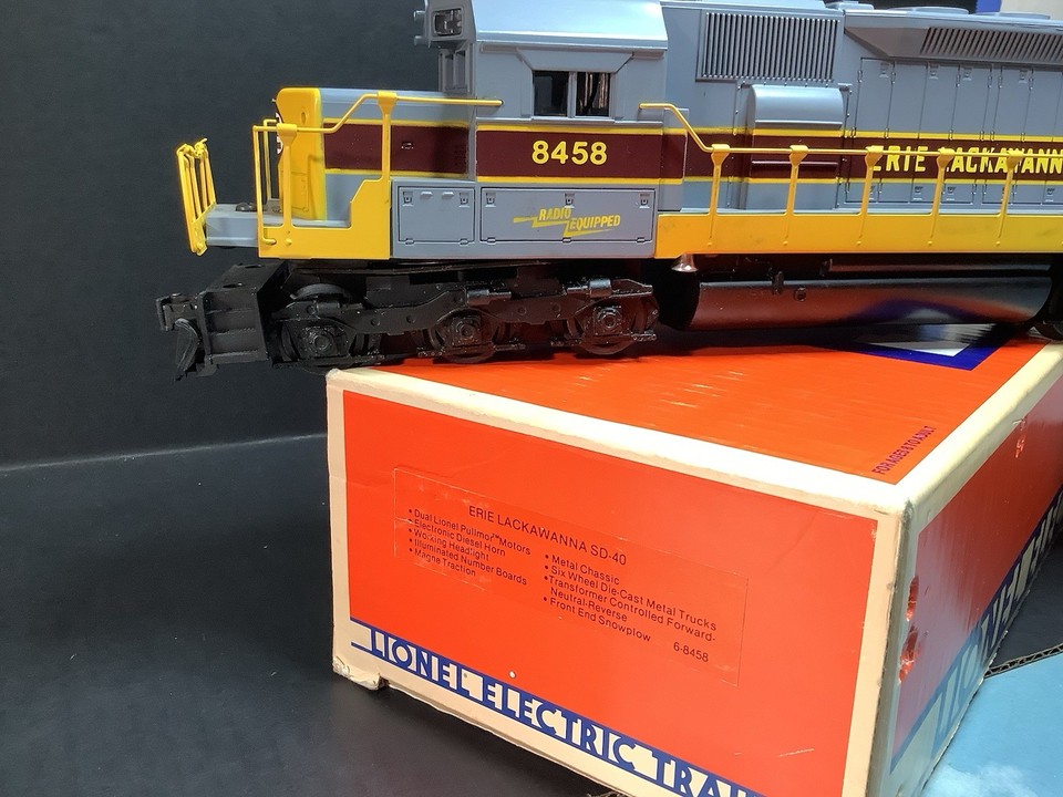 Lionel 6-8458 O Gauge Erie Lackawanna SD-40 Powered Diesel #8458 LN | eBay