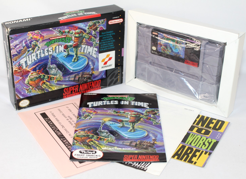 TMNT IV: Turtles In Time SNES Nintendo Complete CIB Very Good Condition ...