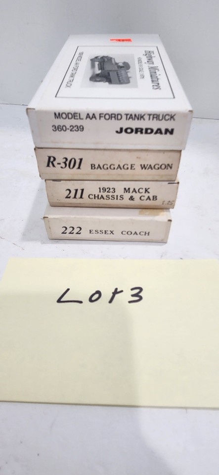 Jordan Products Highway Miniatures NIB HO Scale 239,R301,211,222 Ford ...