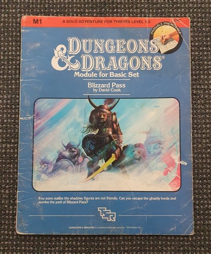 🔶️TSR 1983 DUNGEONS & DRAGONS BLIZZARD PASS MODULE D&D VINTAGE RPG M1 ...