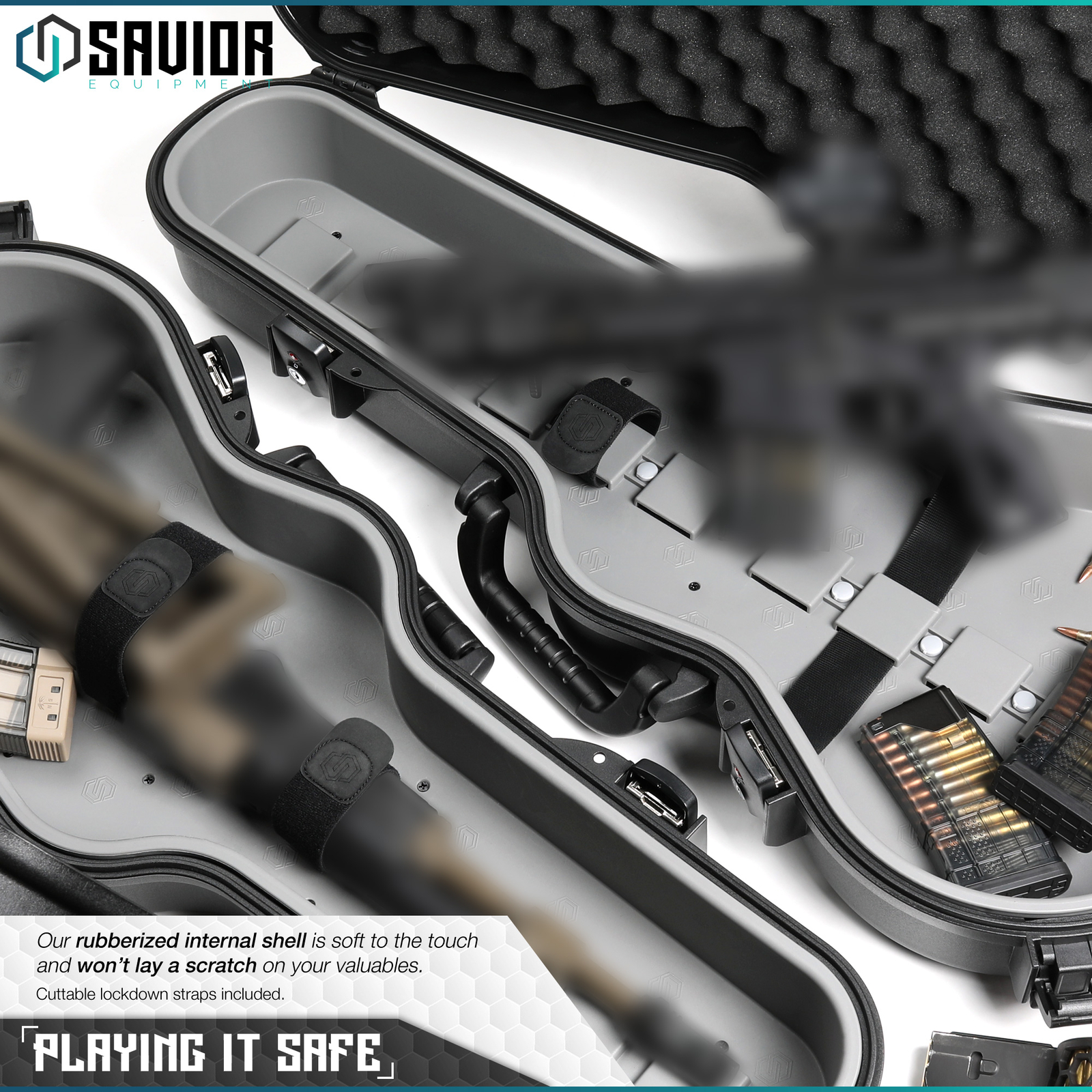 [SAVIOR EQUIPMENT] Tactical Violin Rifle Case Carbine Firearm Gun Hard ...