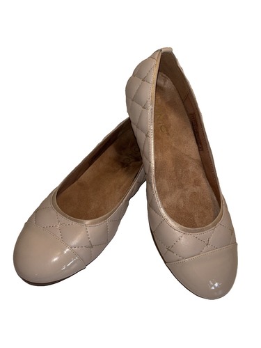 Vionic Womens 7 Desiree Quilted Ballet Flat Supportive Dress Shoes Nude ...