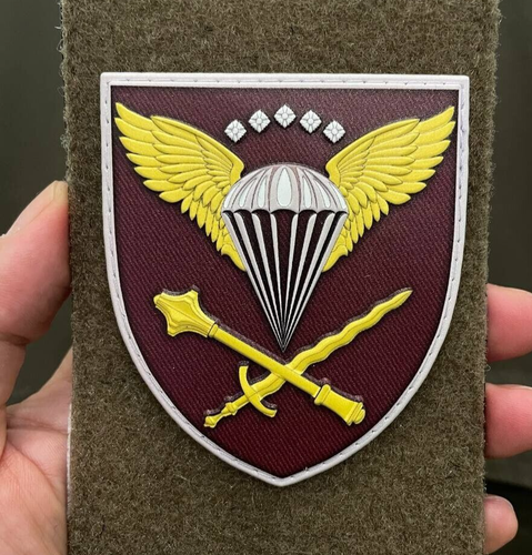 Ukrainian Morale Patch Command of Airborne Assault Troops Badge Hook PVC 3D | eBay