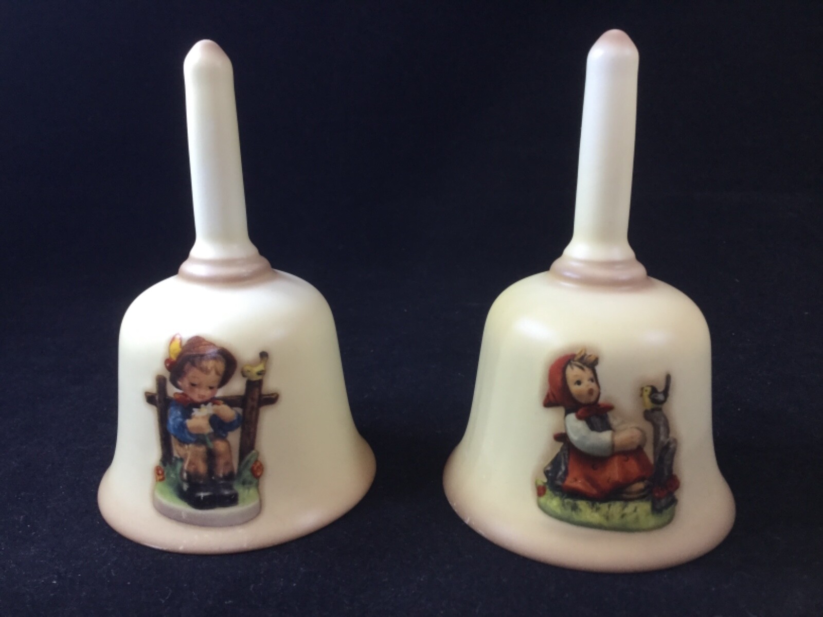 M J Hummel Goebel Miniature Bells x 2 Hum863/4 Germany 1999 - Bell ...