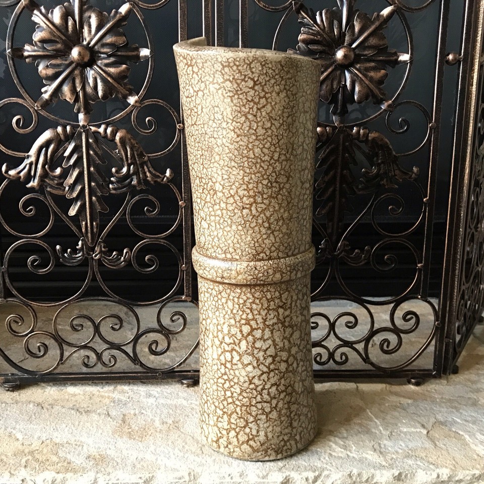 Large Vase Tall Heavy Wrapped Belted Ikebana Austin Gallery Kinder ...