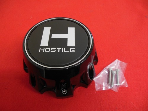 HOSTILE Custom Wheel Center Cap Gloss Black HC-8004 NEW WITH BOLTS | eBay