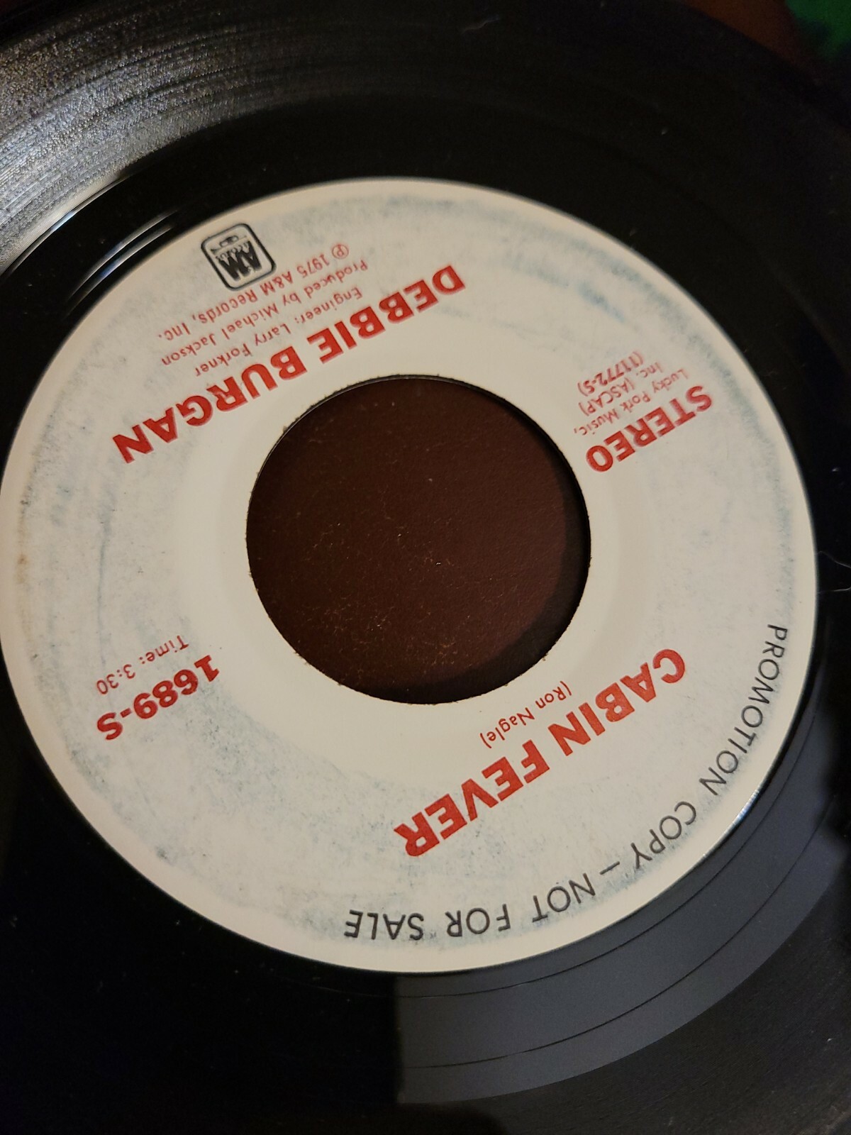 Debbie BURGAN Cabin Fever Mono / Stereo 45 RPM A&M RECORDS EX | eBay