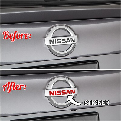 1 REAR Decal Sticker NISSAN Letters Fit for Inter Emblem Frontier ...