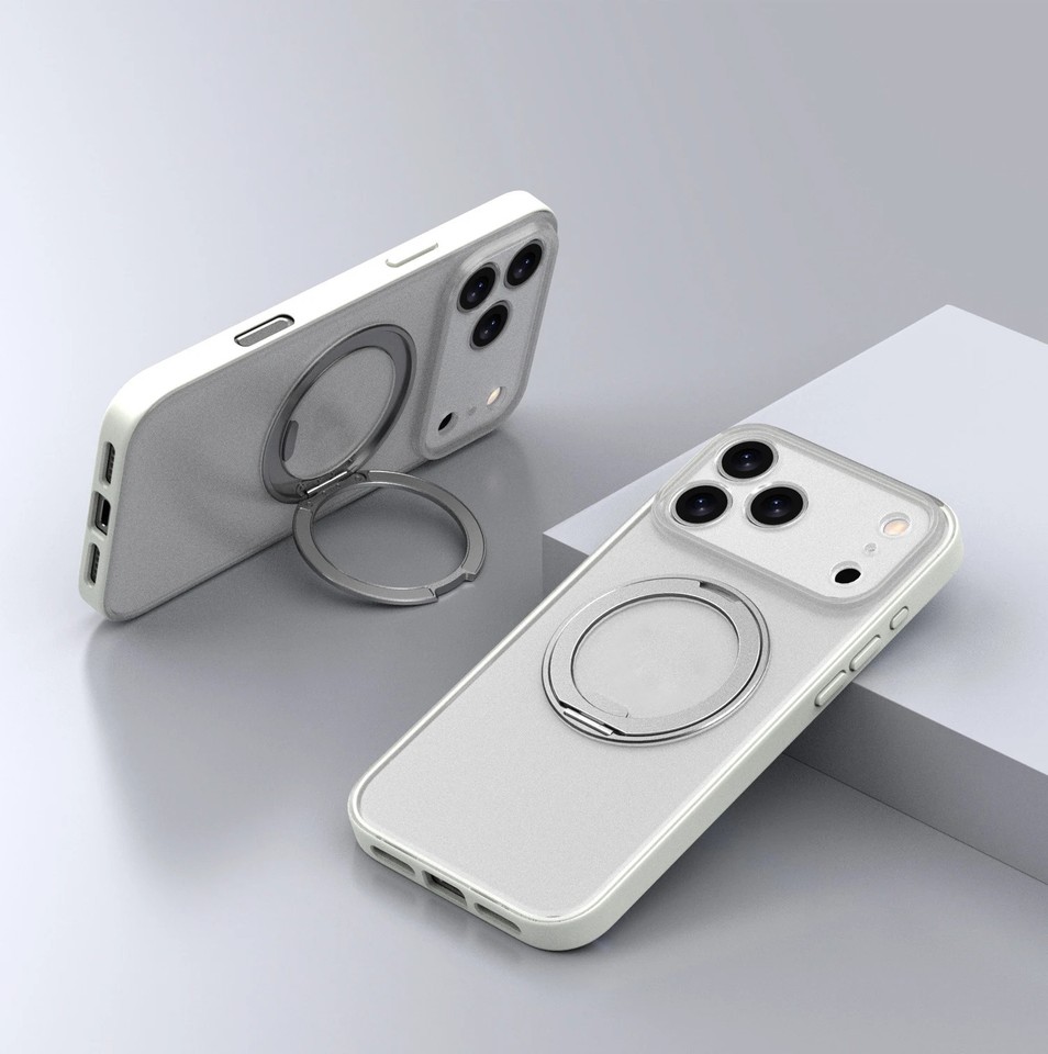 Business Ultra Thin PC Magsafe Bracket Case for iPhone 17 16 15 14 Pro ...