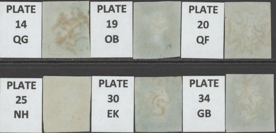 SG8 1d x 6 Plated 4 Margin Maltese Cross Examples. Good-Fine Used. | eBay