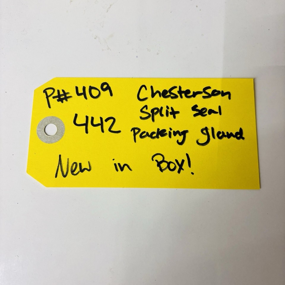 Chesterton 442 Split Seal Size 30 Shaft Size 3.750 Item #691718 316SS ...
