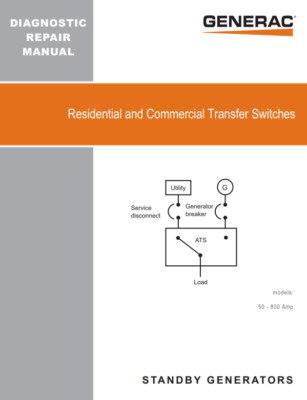 Generac Residential and Commercial Transfer Switches Diagnostic Repair ...
