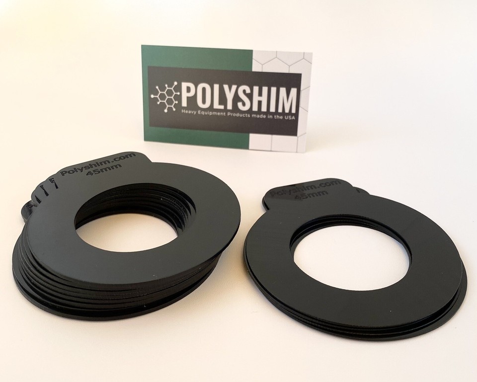 Bucket Pin Shim Kit 45mm for Excavator And Skid Steer. Cat Bobcat Deere ...