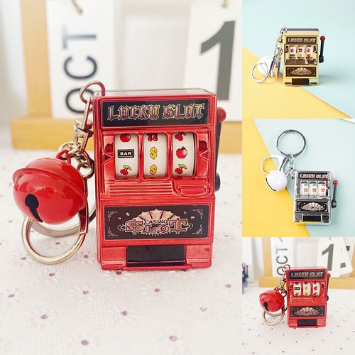 Mini Slot Machine Keychain Holding Toys Game Key Ring Toys Kids Girl ...