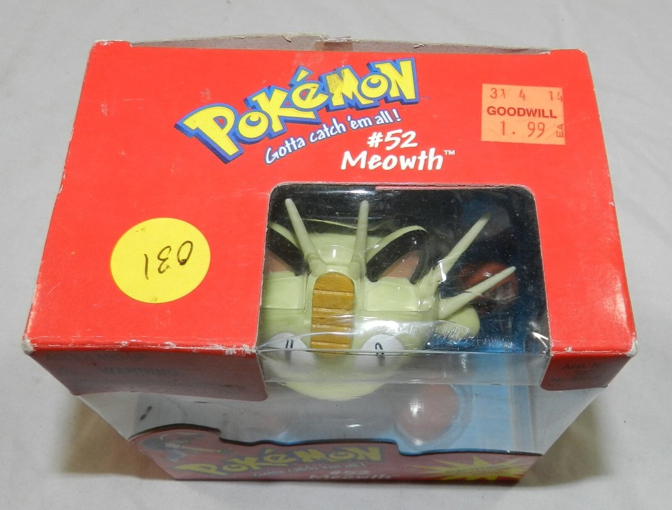 Pokemon #52 Meowth figure with Electronic Chattering Voice with box | eBay
