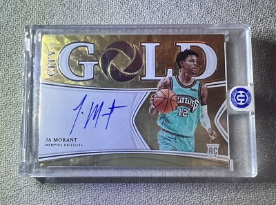 2019 Panini Opulence Gold JA MORANT Rookie Auto /79 RC Signed On Card ...