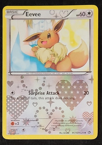 Eevee RC14/RC25 Legendary Treasures: Radiant Collection Holo Pokemon ...