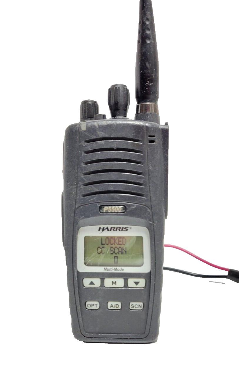 Harris P5500 EX55-PBU8B 806-870MHz Two Way Radio w/ Harris Microphone ...