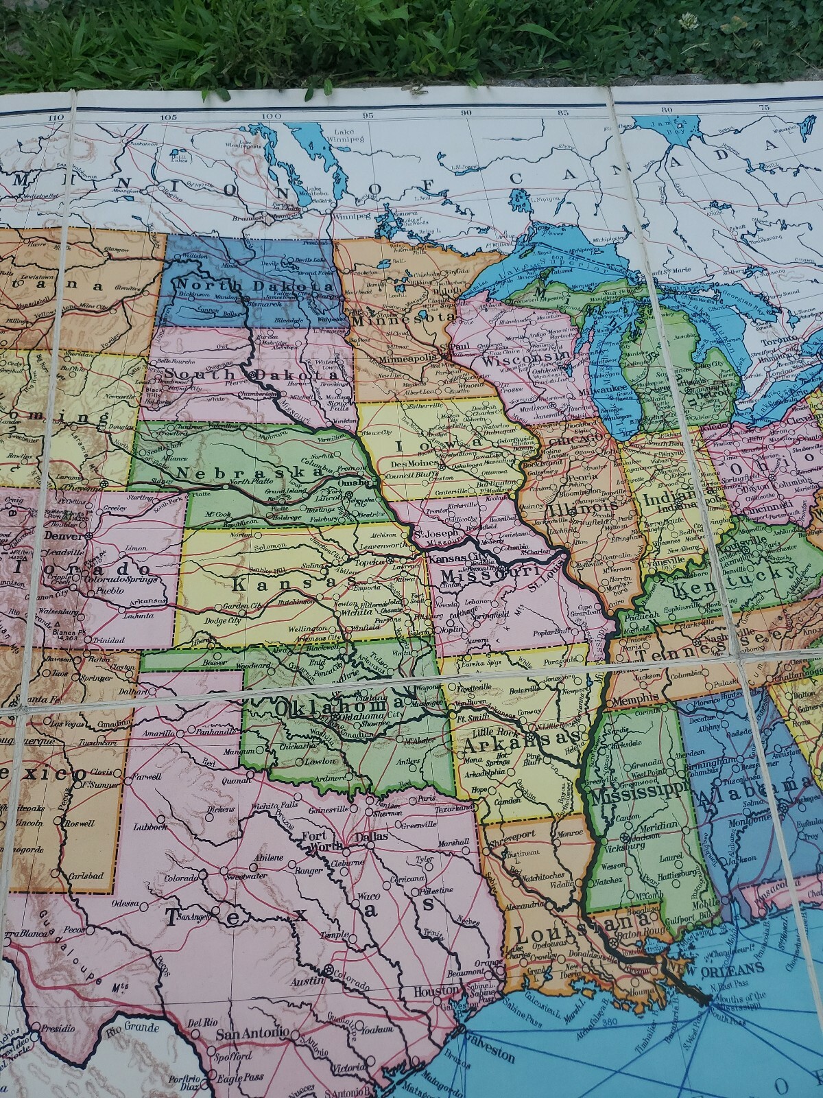 Vintage New World Series School Map of the United States / Paper on ...