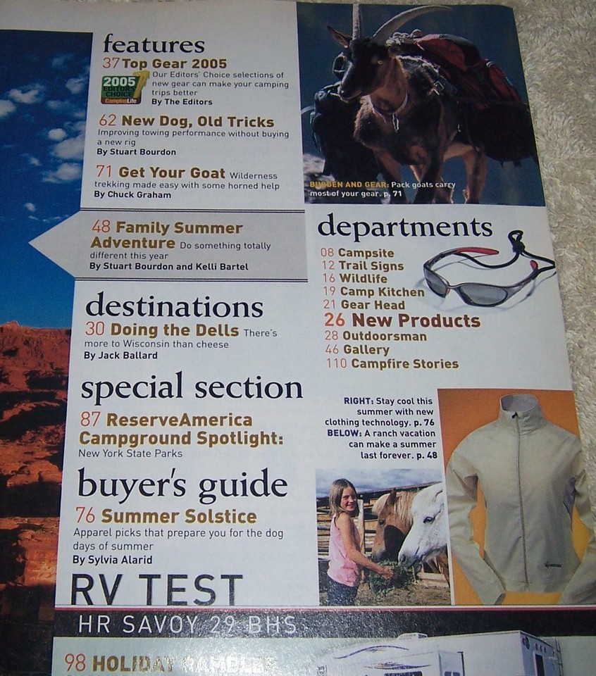 Camping Life Magazine May 2005 | eBay
