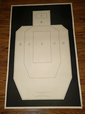 Three USPSA Target Paper Pistol Rifle Full size - use as template for ...