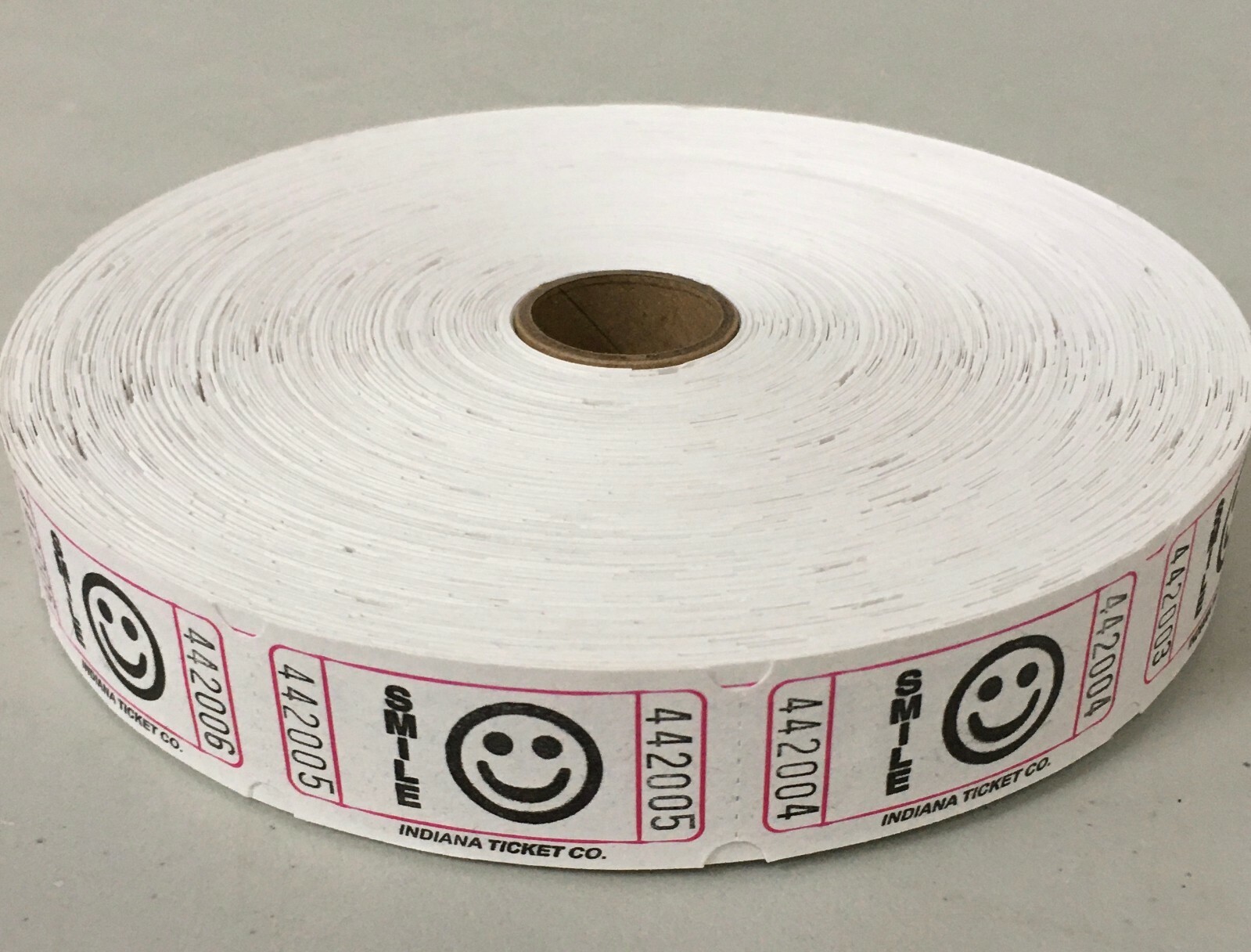 Smile Face Tickets Roll of 2000 Single Stub Smile Emoji Raffle Fun Fair ...