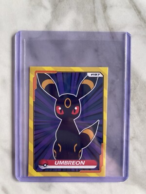 Rare Pokémon Umbreon Pokedex Sticker 197 in Spanish, Near Mint ...