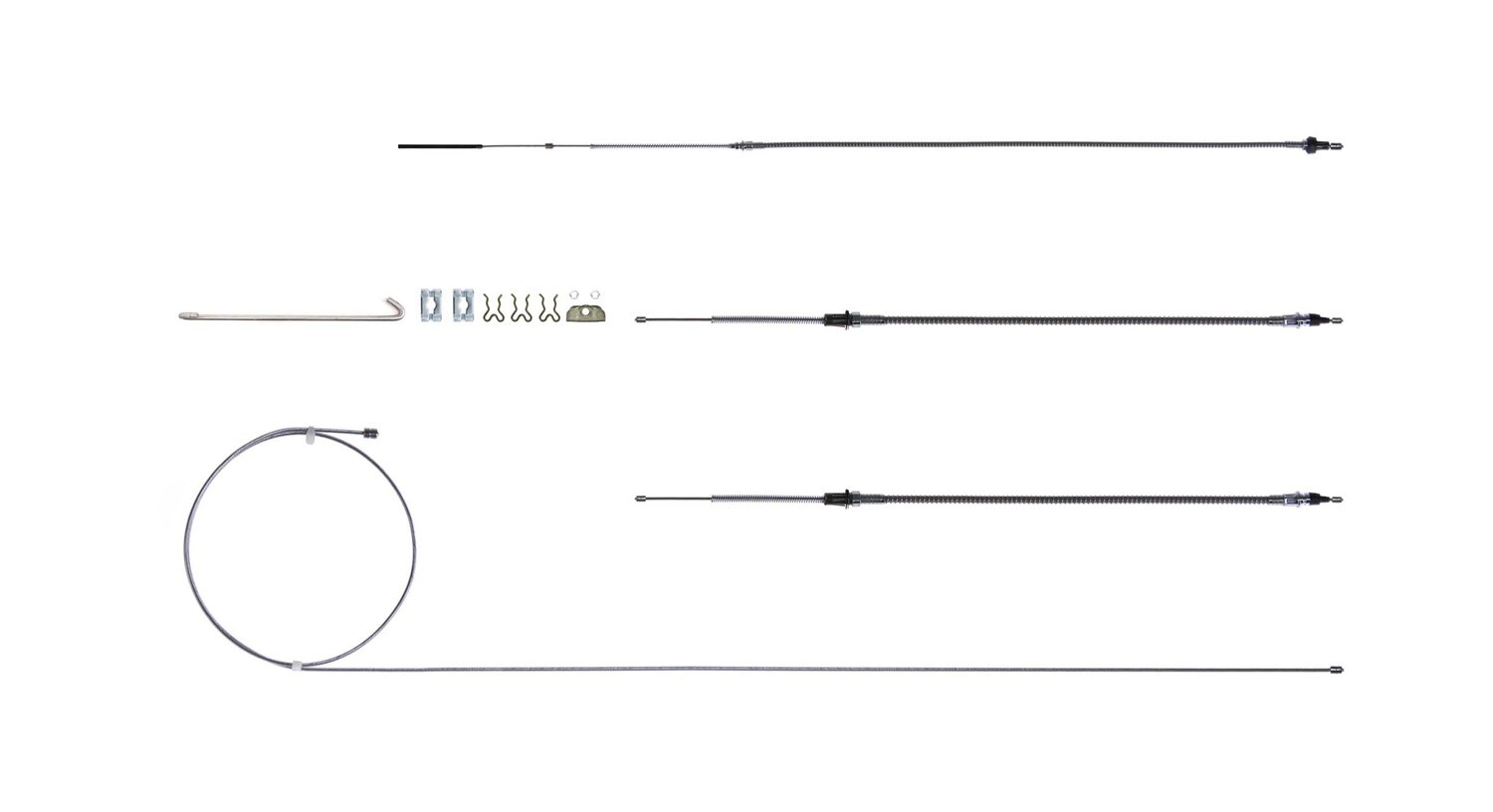 Parking Brake Cable Repair Kit-Brake Cable Set with Hardware The Right ...