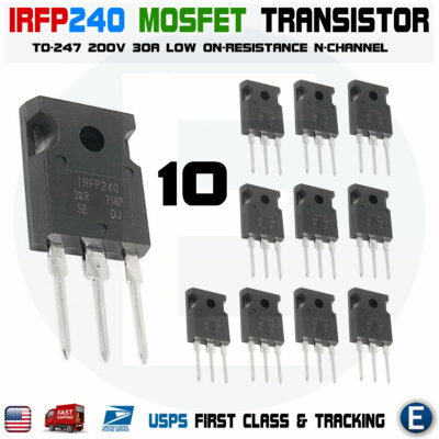 10pcs IRFP240 POWER MOSFET 20A 200V 150W N-Channel Transistor IRF240 | eBay