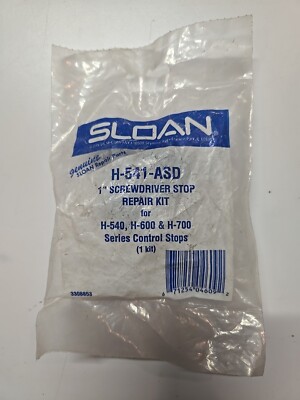 Sloan 1" Screwdriver Stop Repair Kit H-541-ASD | eBay