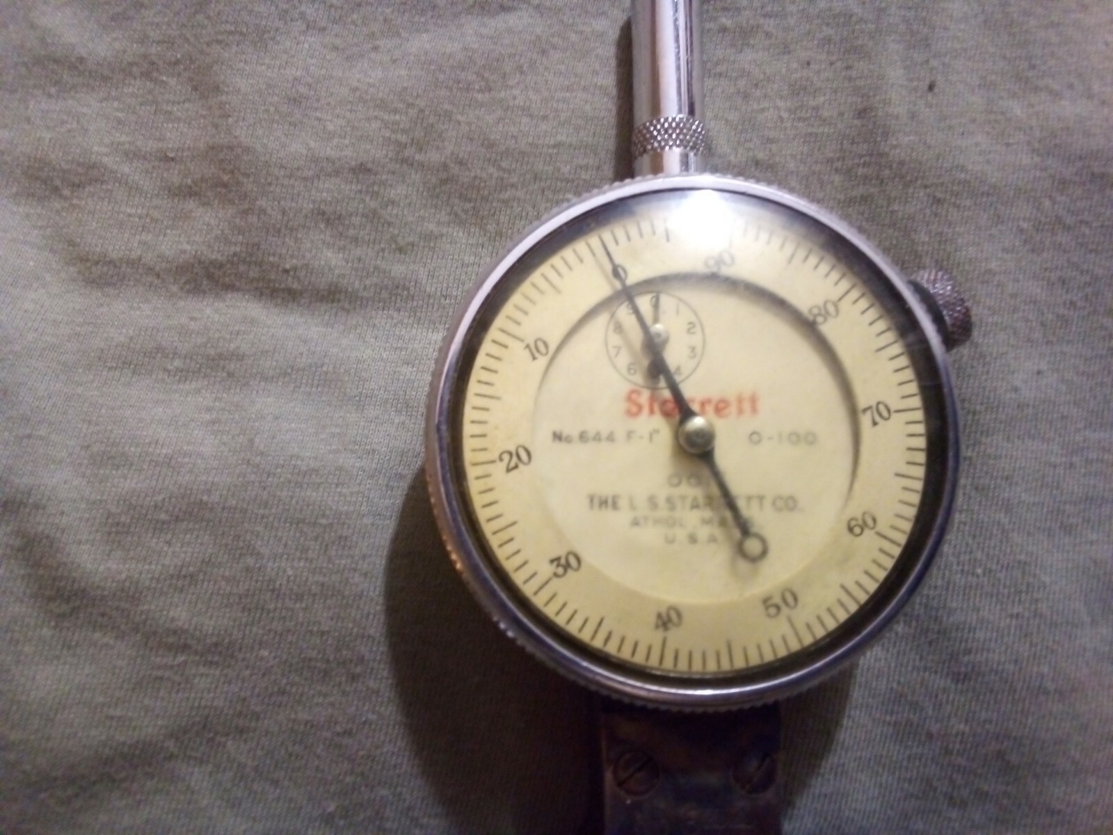 micrometer starrett 644 dial depth tool Athol,MA USA used nice | eBay